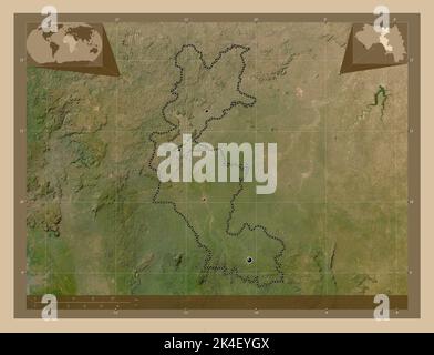 Faranah, region of Guinea. Low resolution satellite map Stock Photo - Alamy