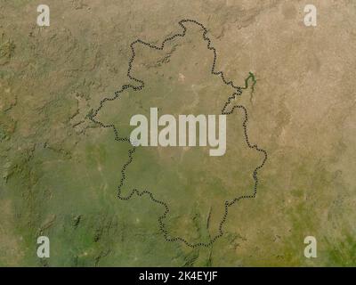 Kankan, region of Guinea. Low resolution satellite map. Locations of ...