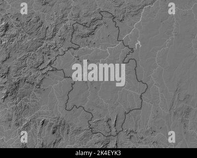 Kankan, region of Guinea. Elevation map colored in wiki style with ...