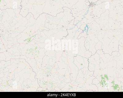 Kankan, region of Guinea. Open Street Map. Locations of major cities of ...