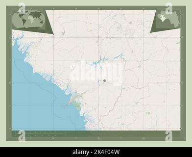 Kindia, region of Guinea. Open Street Map Stock Photo - Alamy