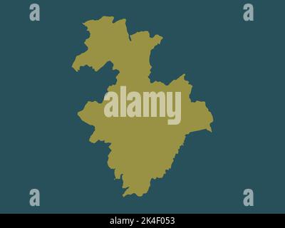 Kindia, region of Guinea. Solid color shape. Locations and names of ...