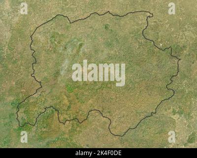 Labe, region of Guinea. High resolution satellite map. Locations and ...