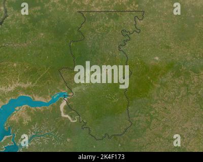 Bafata, region of Guinea-Bissau. Low resolution satellite map ...