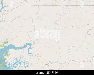 Bafata, region of Guinea-Bissau. Open Street Map. Locations of major ...