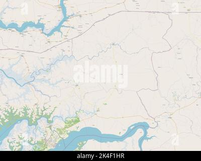 Oio, region of Guinea-Bissau. Open Street Map. Locations and names of ...