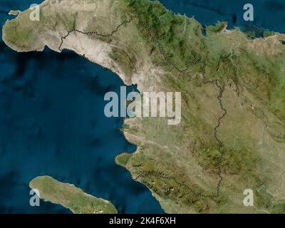 L'Artibonite, department of Haiti. Low resolution satellite map ...