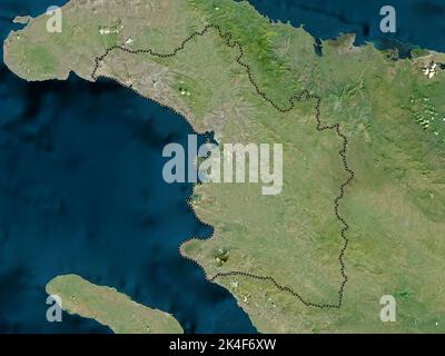 L'Artibonite, department of Haiti. High resolution satellite map ...