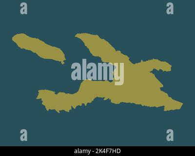 Ouest, department of Haiti. Solid color shape. Locations of major ...