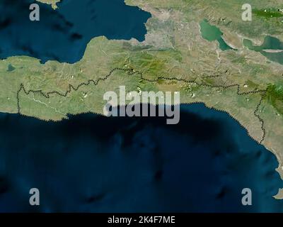 Sud, department of Haiti. High resolution satellite map Stock Photo - Alamy