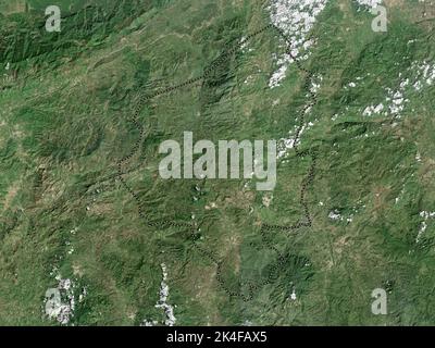 Copan, department of Honduras. High resolution satellite map. Locations ...