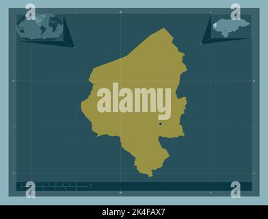 Copan, department of Honduras. Solid color shape Stock Photo - Alamy