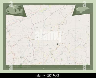 Copan, department of Honduras. Open Street Map Stock Photo - Alamy