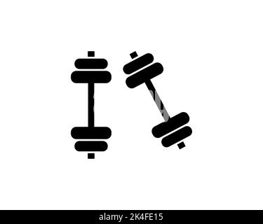 Dumbbell weight symbol vector illustration graphic design Stock Vector ...