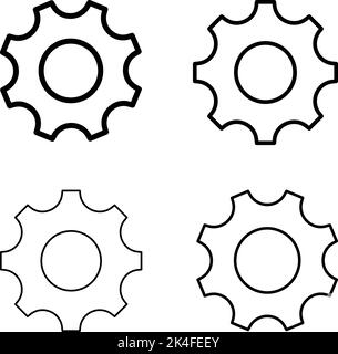 setting tool gear cog wheel icon vector symbol design illustration ...