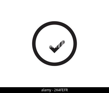 Tick mark check list choice vote correct ok positive good sign icon ...