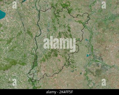 Bacs-Kiskun, county of Hungary. High resolution satellite map ...