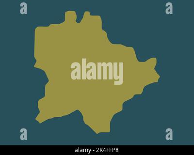 Budapest, capital city of Hungary. Solid color shape. Locations and ...