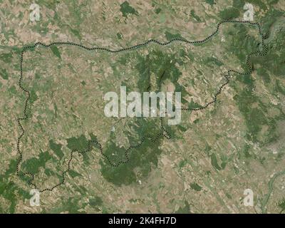 Komarom-Esztergom, county of Hungary. Low resolution satellite map ...