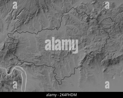Nograd, county of Hungary. Elevation map colored in wiki style with ...