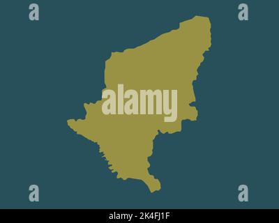 Somogy, county of Hungary. Solid color shape. Locations of major cities ...