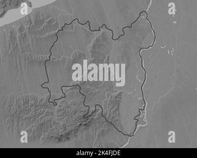 Tolna, county of Hungary. Elevation map colored in wiki style with ...