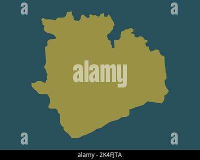 Veszprem, county of Hungary. Solid color shape. Locations of major ...