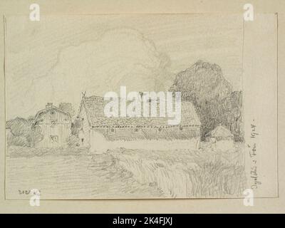 Drawing by Ferdinand Boberg. Öland, Åkerbo hd., Persnäs K: a ...