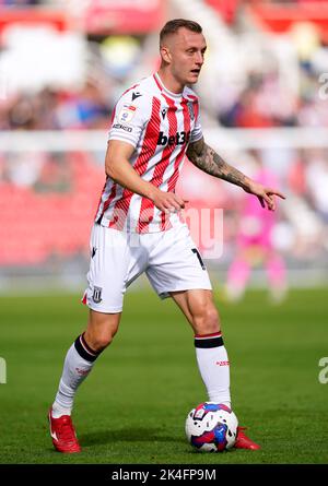Stoke City's Ben Wilmot during the Sky Bet Championship match at the ...