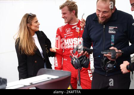 No. 8 Marcus Ericsson with his girlfriend Iris Tritsaris Jondahl ...