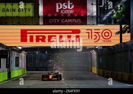 Singapore, Singapore. 02nd Oct, 2022. Lando Norris (GBR) McLaren MCL36 ...