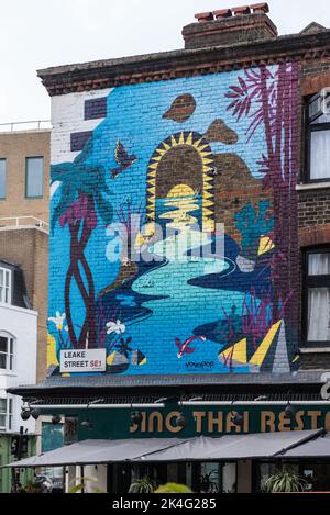 Mural at Lower Marsh, London, SE1 Stock Photo - Alamy