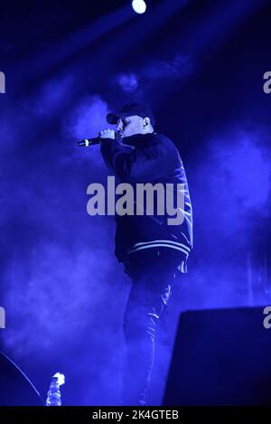 October 2, 2022, Naples, Italy: The Italian rapper Fabri Fibra performs ...