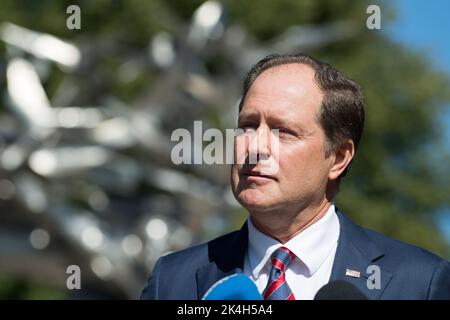 United States Ambassador to Poland Mark Brzezinski, at Palace on the ...