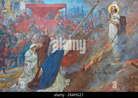 Joan of arc burning at stake Stock Photo - Alamy