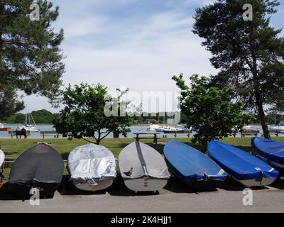 Marine debris in the Hamble River, Hamble-Le-rice, Hampshire, England ...