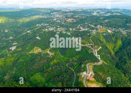 Dran pass seen from above is beautiful and majestic. This is the most ...