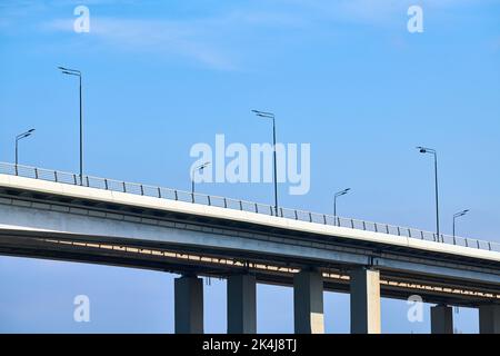 Concrete bridge in Rostov-on-Don city over river Don, Voroshilovsky ...