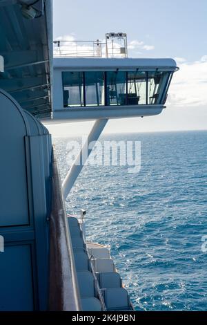 flying bridge of p&o cruise ship 'pacific encounter' cruising in ...
