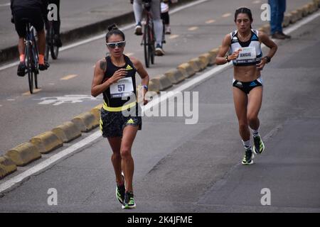 Bogota, Colombia. 02nd Oct, 2022. Kenian runner Angela Tanui takes de ...