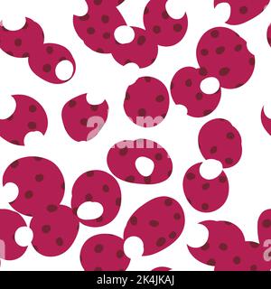Abstract hand drown polka dots background. White dotted seamless ...