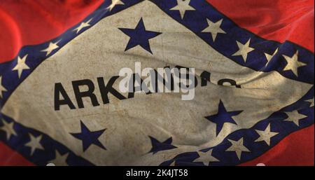 Old flag of Faulkner, county of the state of Arkansas, United States ...