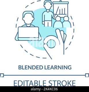 Blended learning concept icon Stock Vector Image & Art - Alamy