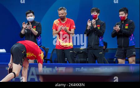 CHENGDU, CHINA - OCTOBER 7, 2022 - Chinese team appear during the Women ...