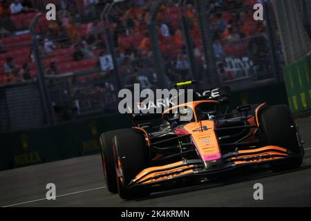 Singapore, Singapore. 02nd Oct, 2022. Lando Norris (GBR) McLaren MCL36 ...