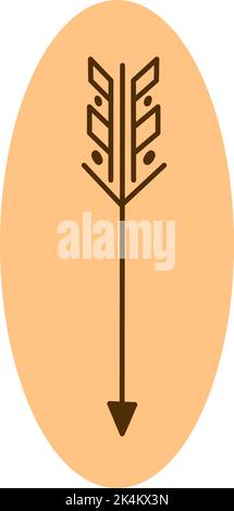 Arrow with outline on black background Stock Vector Image & Art - Alamy