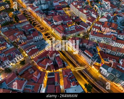 Funchal Aerial View. Funchal is the Capital and Largest City of Madeira ...