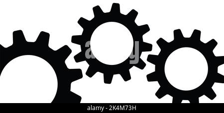 Cogwheels brain. Think big ideas. Gear mechanism settings tools ...