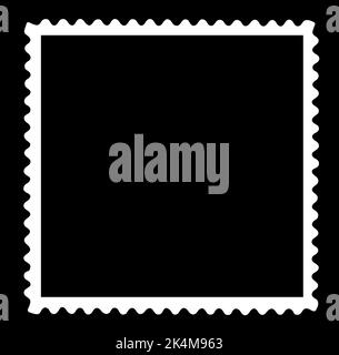 Vintage blank postage stamp on a black background Stock Photo - Alamy