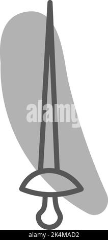 Sharp Knife Sword Illustration Vector Icon War Stock Vector Image & Art ...